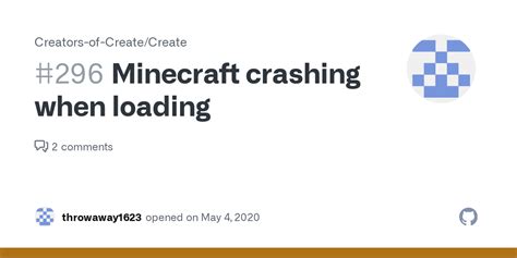 Minecraft Crashing When Loading · Issue 296 · Creators Of Createcreate · Github