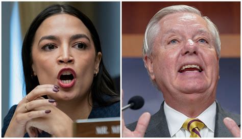 Israel War AOC Blasts Lindsey Graham For Using Textbook Rhetoric Of