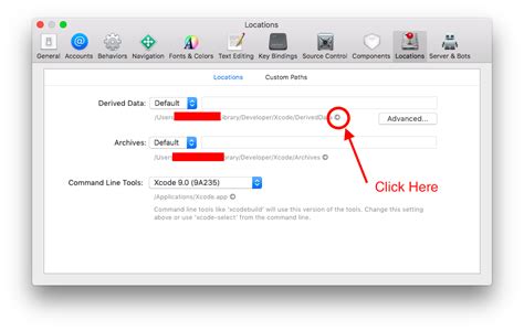 Xcode9 How Can I Delete Derived Data In Xcode 9 Stack Overflow