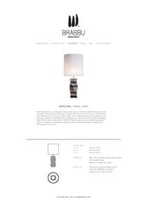 Marble Table Lamp APACHE By BRABBU