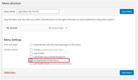 How To Add A New Menu Item In Learndash Dashboard Wbcom Designs Docs