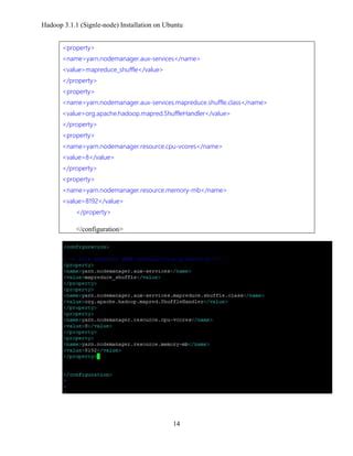Hadoop 3 1 1 Single Node PDF