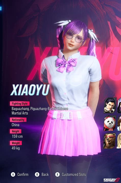 All Customization For Xiaoyu Tekken 8 Combo