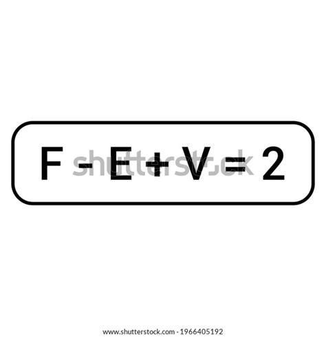 Eulers Polyhedral Formula Mathematic Stock Vector Royalty Free 1966405192 Shutterstock