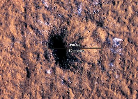 Large Meteoroid Strike On Mars Caused A Magnitude 4 Marsquake Huge
