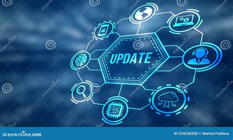 Internet Business Technology And Network Concept Update Software