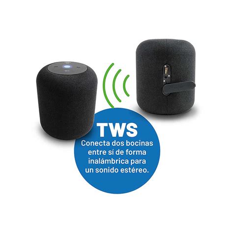 Bocina BLUETOOTH 360 TWS Con Reproductor De USB Tarjeta SD Y Radio FM