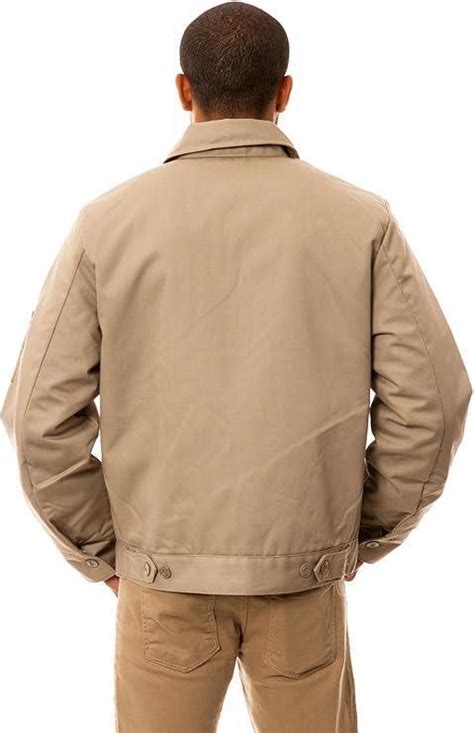 Dickies Mens Insulated Eisenhower Front Zip Jacket Khali 3xltall