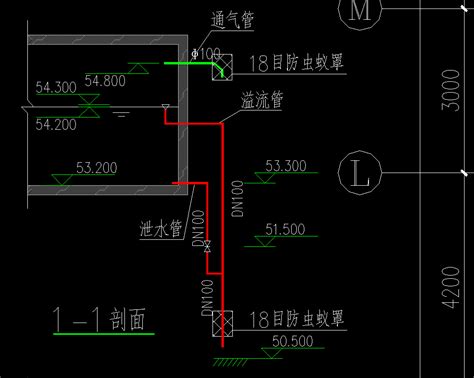 消防水池溢流管安装图 液位计安装示意图 消防水池大样图 第9页 大山谷图库
