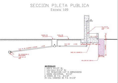 Pileta Publica En AutoCAD Descargar CAD 22 14 KB Bibliocad