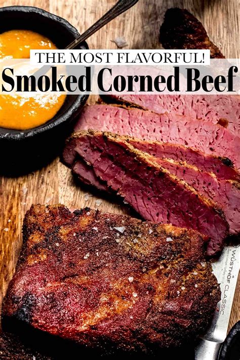 This Smoked Corned Beef Brisket Is Seasoned With A Simple Bbq Dry Rub