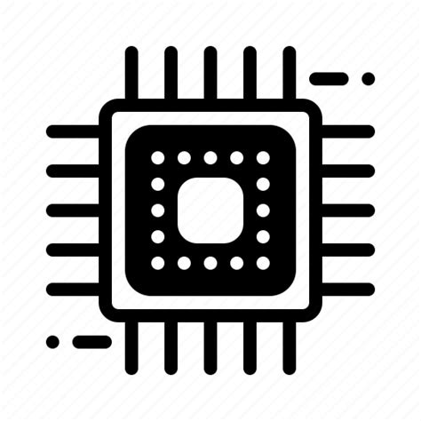 chip computer cpu hardware processor icon download on iconfinder