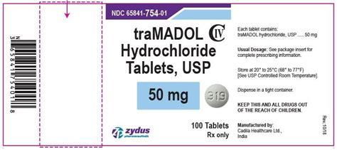 Tramadol Tablets Fda Prescribing Information Side Effects And Uses