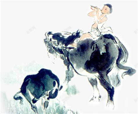 牧牛牧童清明祭祖png图片免费下载 素材7snkquwku 新图网