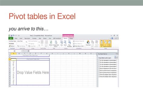 Ppt Data Analysis With Excel Pivot Tables Powerpoint Presentation
