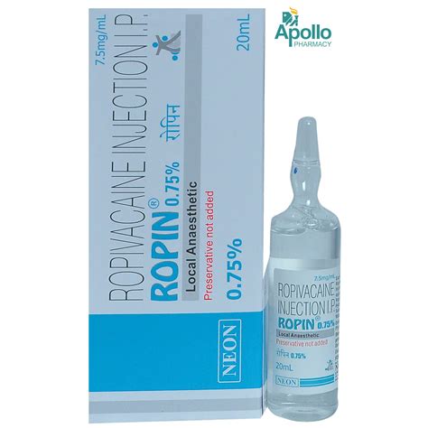 Ropin 0 75 Injection 20ml Price Uses Side Effects Composition