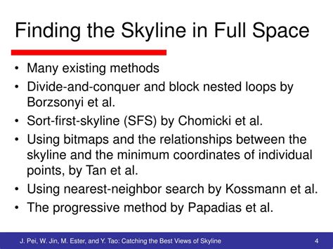 Ppt Catching The Best Views Of Skyline A Semantic Approach Based On Decisive Subspaces