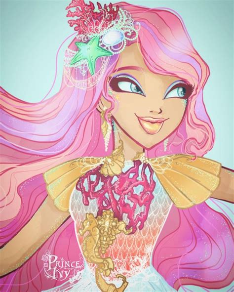 Meeshell Mermaid Filha Da Pequena Sereia 🐠💙💗 Monster High Art Ever