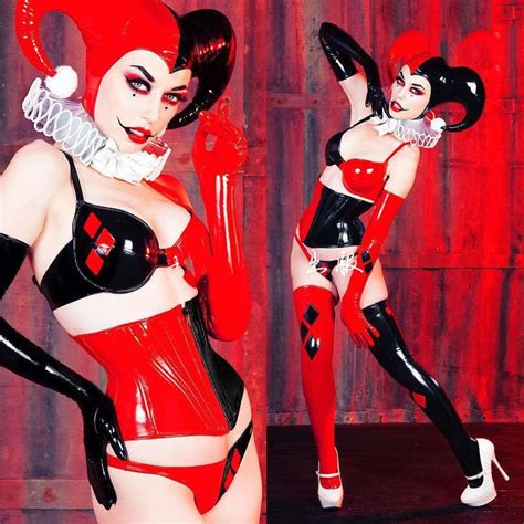 Sexy Bikini Patent Leather Horn Headdress Nightclub Gogo Dancer Clown