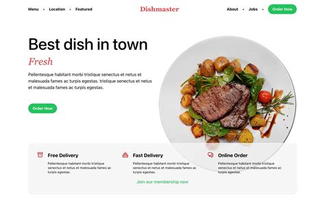 Tailwind Css Restaurant Templates Tailtemplate
