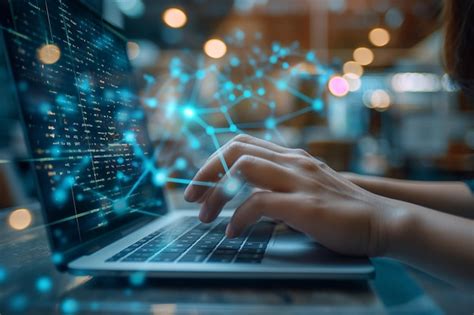 Premium Photo Computer Programmer Team Using Laptop Data Processing Connecting With Internet