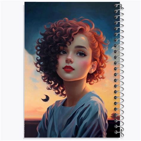 قیمت و خرید دفتر نقاشی 50 برگ خندالو مدل دختر مو فرفری کد 28798