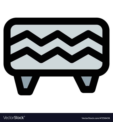 Tuffet With Classic Build For Foot Comfort Vector Image