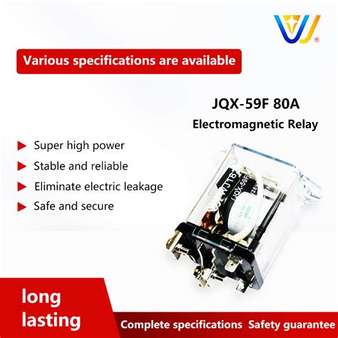 China Relays Jqx59 80A AC Inverter Relay 12V 230V 24VDC 1z Spst Spdt ...