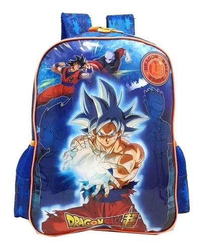 Mochila Infantil Dragon Ball Z Juvenil Escolar Aulas Goku
