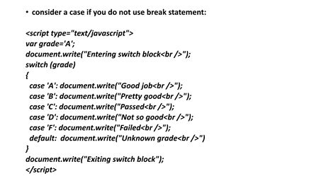 Javascript Conditional Statements PPT