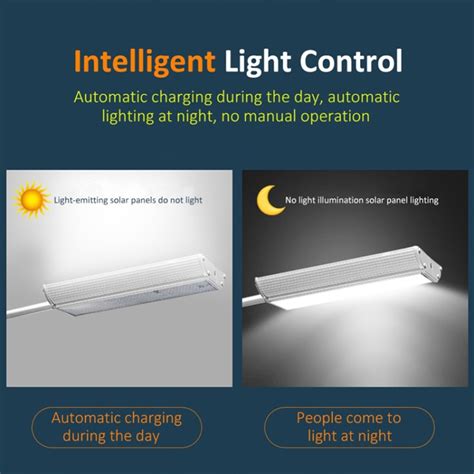 70 Leds 태양 램프 야외 방수 알루미늄 합금 원격 제어 모션 감지 가로등