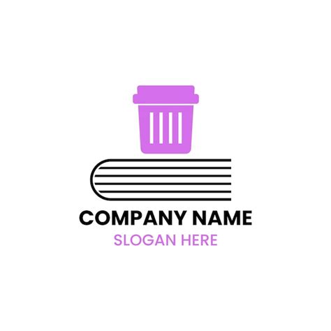 Premium Vector Delete Book Logo Design Concept With Book And Bin Icon