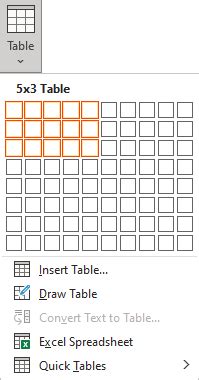 How To Create And Modify Tables In Word Microsoft Word 365