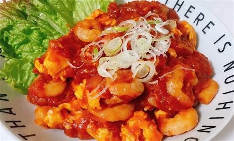 冷凍えびで簡単卵入りエビチリ 晩酌飯レシピ