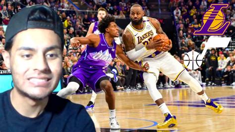 LEBRON JAMES LAKERS VS JAZZ REACTION HIGHLIGHTS YouTube