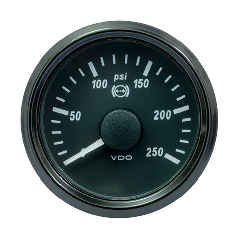 Vdo Singleviu 52mm 2 1 16 Brake Pressure Gauge 250 Psi 0 4 5v