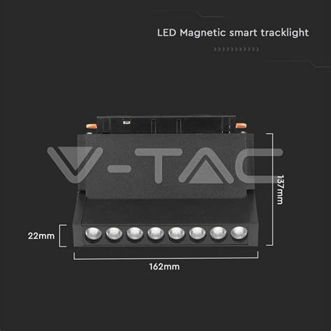 Led Magnetic Track Lights 10w Led Magnetic Smart Tracklight Black Body