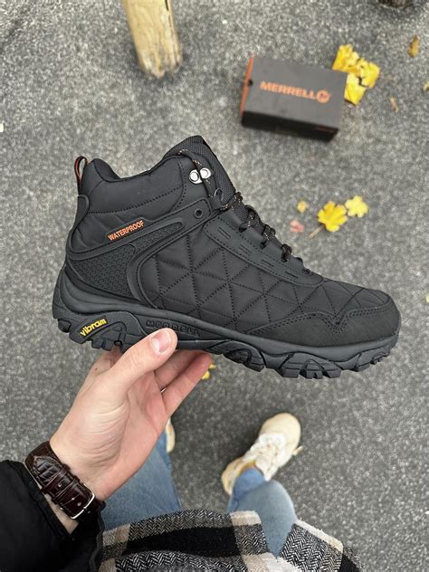 Зимние мужские кроссовки Merrell Waterproof black, Меррелл вотерпруф ...