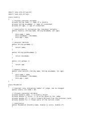 CSIT111 Assignment 3 Java Import Java Util ArrayList Import Java Util