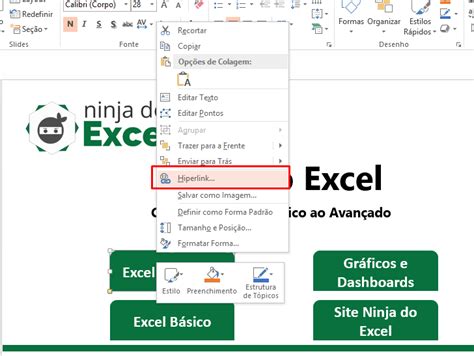 Excel Completo De Hiperlink No Powerpoint Ninja Do Excel