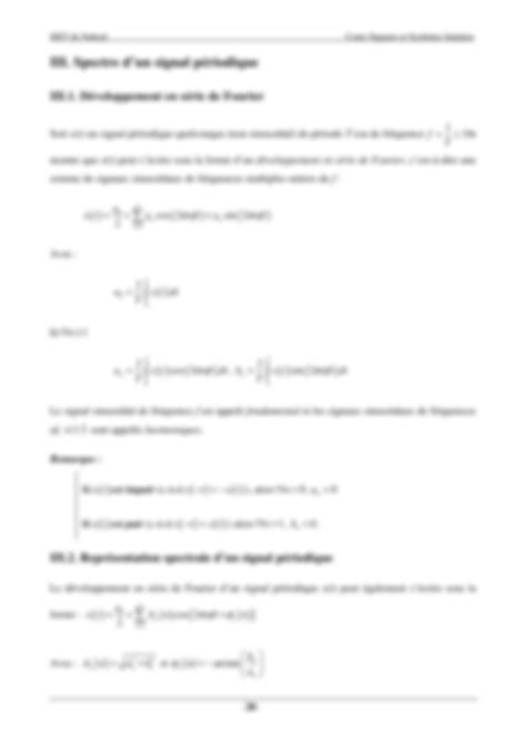 SOLUTION Chapitre 3 Transformee Fourier Studypool