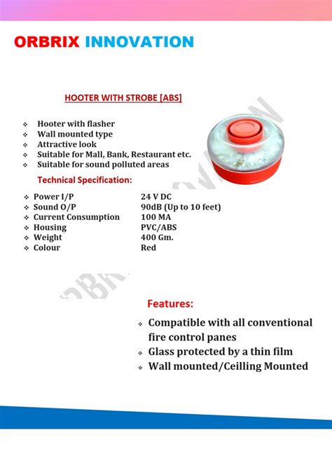 Fire Alarm Strobe Abs Plastic At ₹ 700 Piece In Ghaziabad Id 26411621555