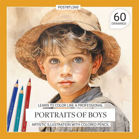 Colored Pencil Portraits Posterlike