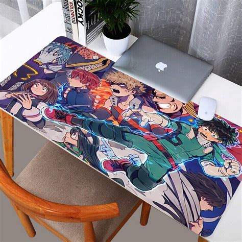 Gaming Mouse Pad Anime Lockedge Mouse Mat My Hero Academia Keyboard