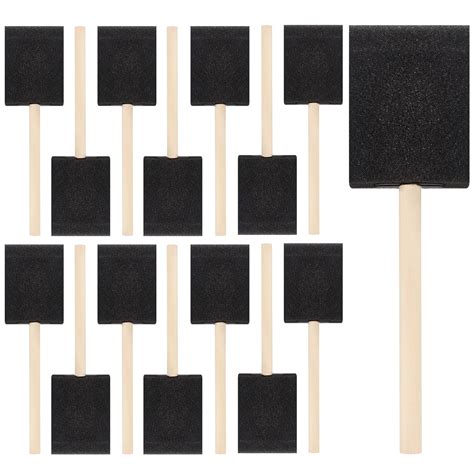 Amazon.com: 20 Pcs Foam Paint Brushes, 2 Inch Foam Brush, Wood Handle Sponge Brush, Sponge ...
