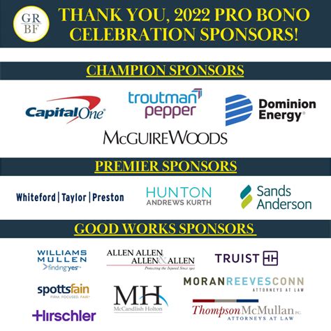 Congratulations To The 2022 Pro Bono Award Winners Greater Richmond