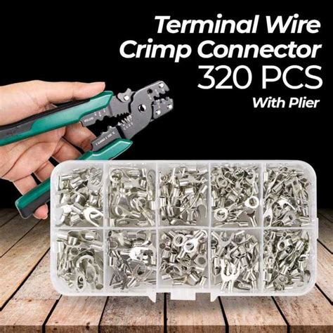 Terminal Wire Crimp Connector Kit 320 PCS Plier T Tap Wire