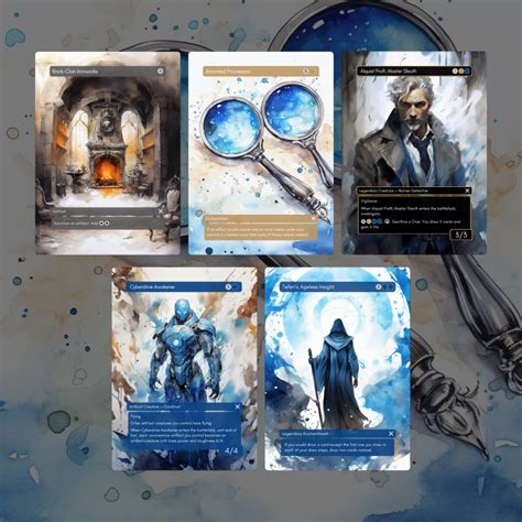 Mtg Proxy Deep Clue Sea Commander Precon Upgrade Pack