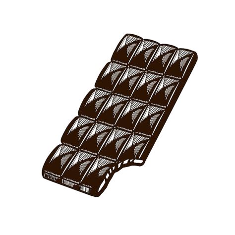 Uma Barra De Chocolate Amargo Uma Barra De Chocolate Amargo Mordida Um