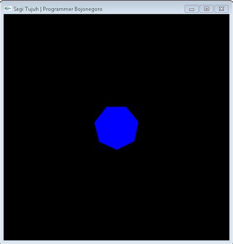 Membuat Segi Tujuh Dengan Opengl Menggunakan Codeblocks Tubianto
